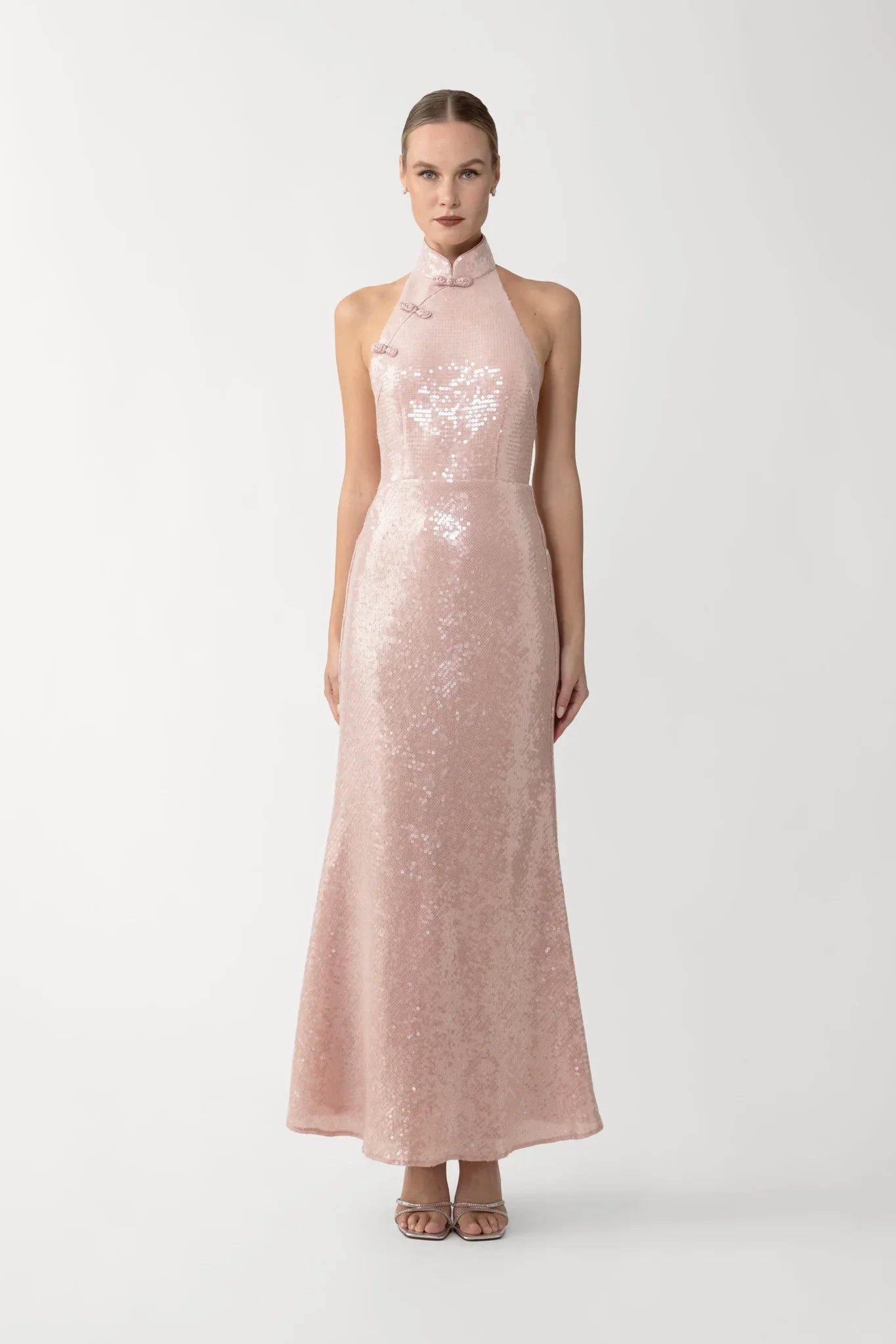 SAU LEE SAU LEE Ophelia Sequined Halterneck Gown